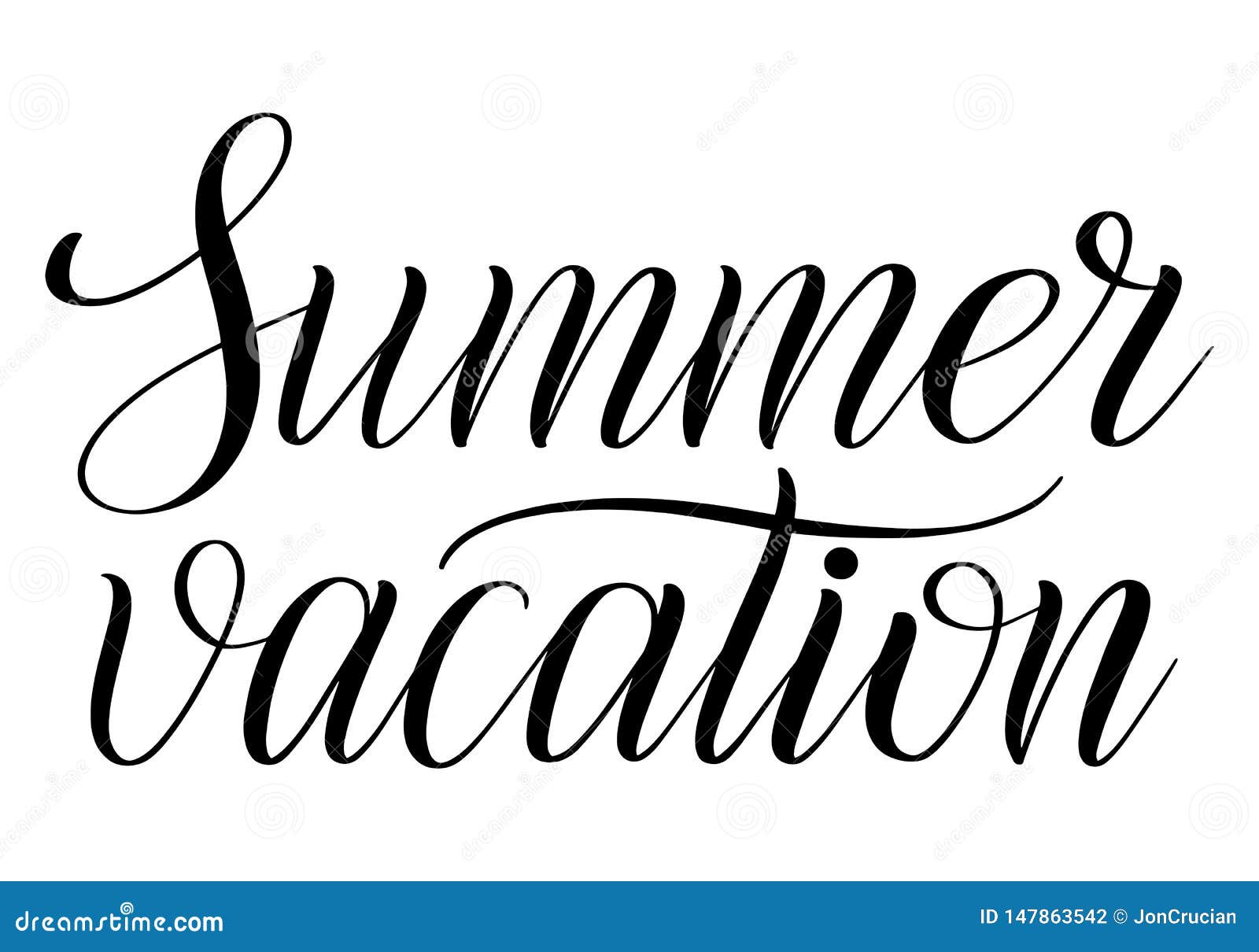 Summer Vacation. Vector Design Element. Stock Vector - Illustration of ...