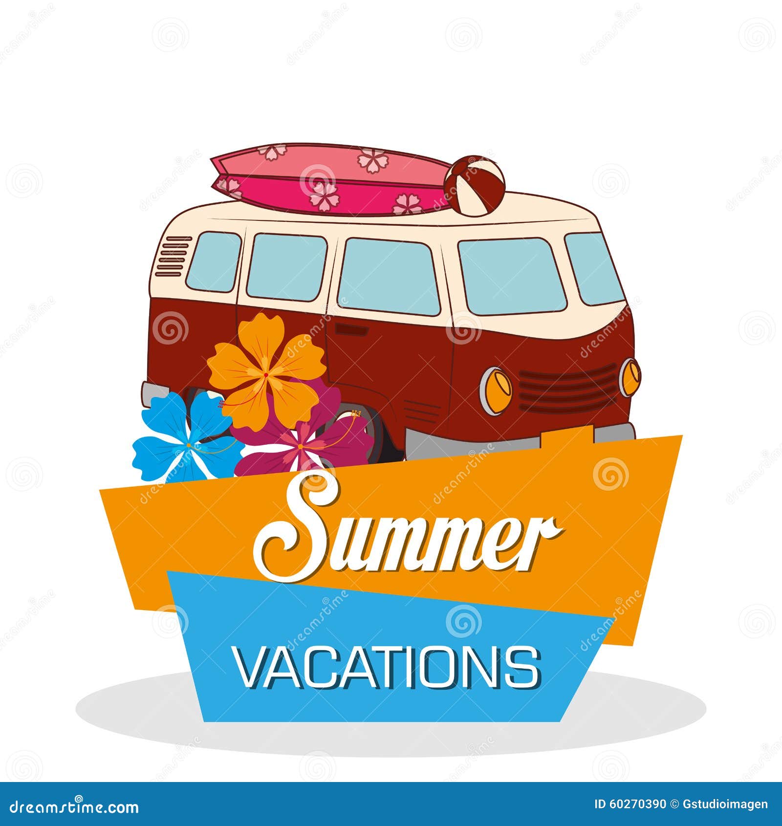 Summer vacations stock vector. Illustration of ocean - 60270390