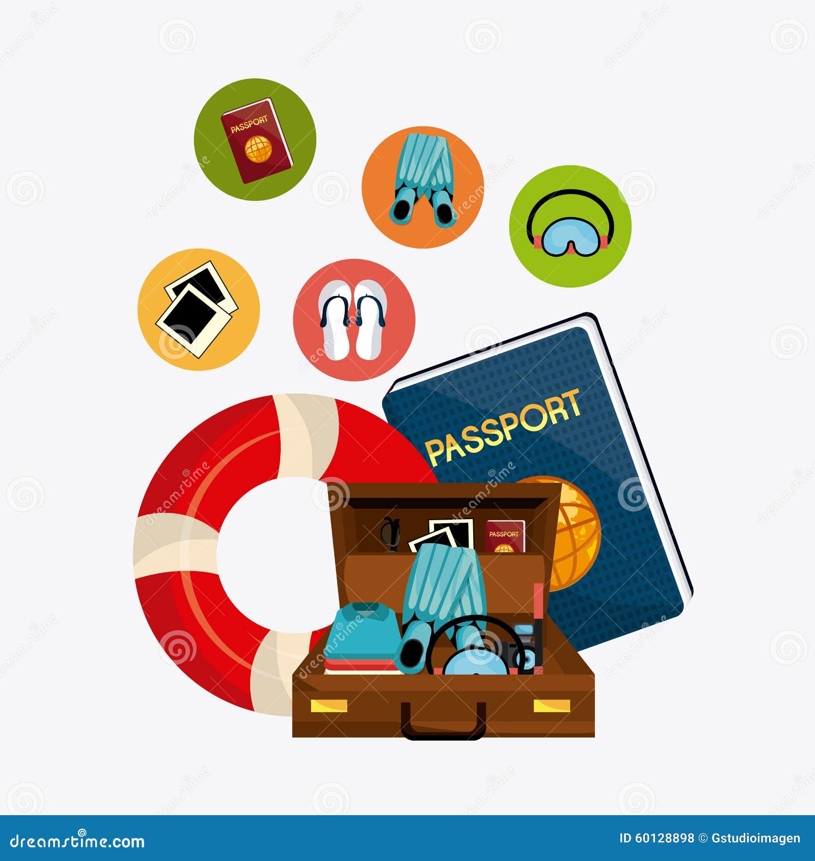 Summer Vacations And Travel Stock Vector Illustration Of