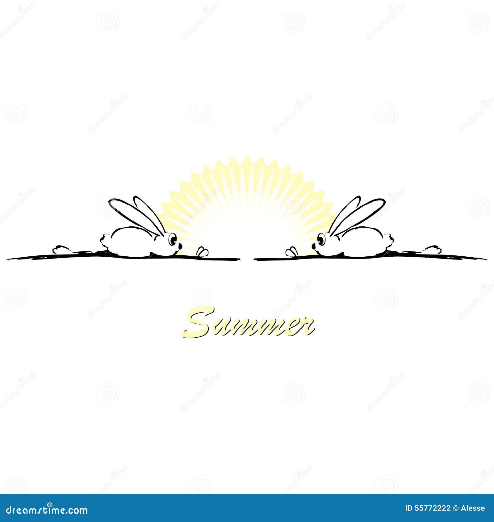 Summer stock vector. Illustration of animal, hand, cartoon - 55772222