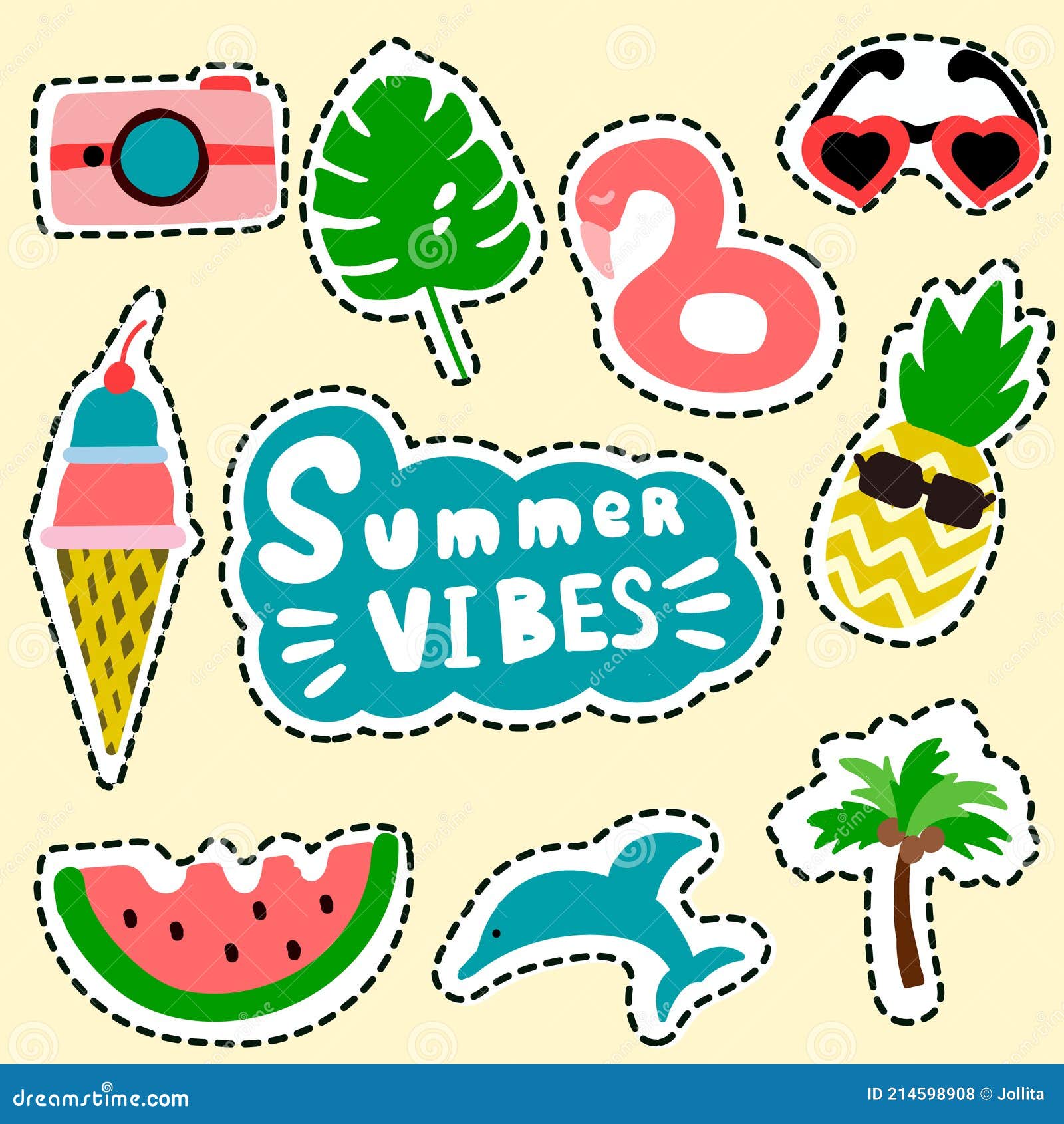 Paper Summertime vibe stickers Labels etna.com.pe