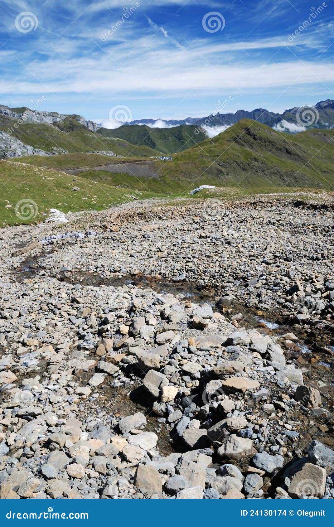 Summer View of the Central Pyrenees. Stock Photo - Image of limestone ...