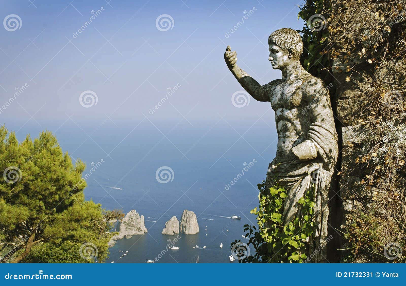 Summer View of Isle of Capri Stock Image - Image of travel, summer ...