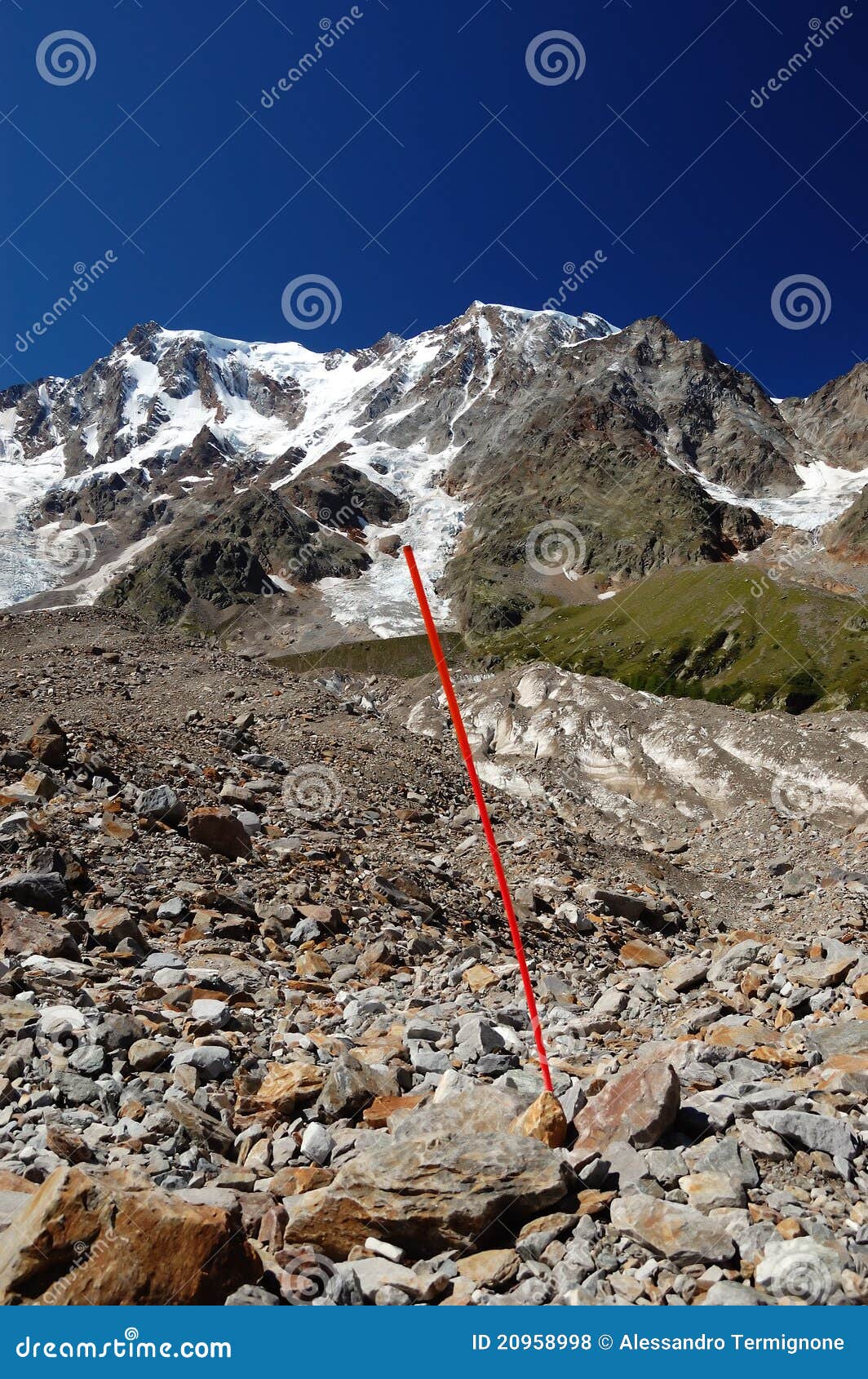 Summer view of Monte Rosa stock photo. Image of nature - 20958998