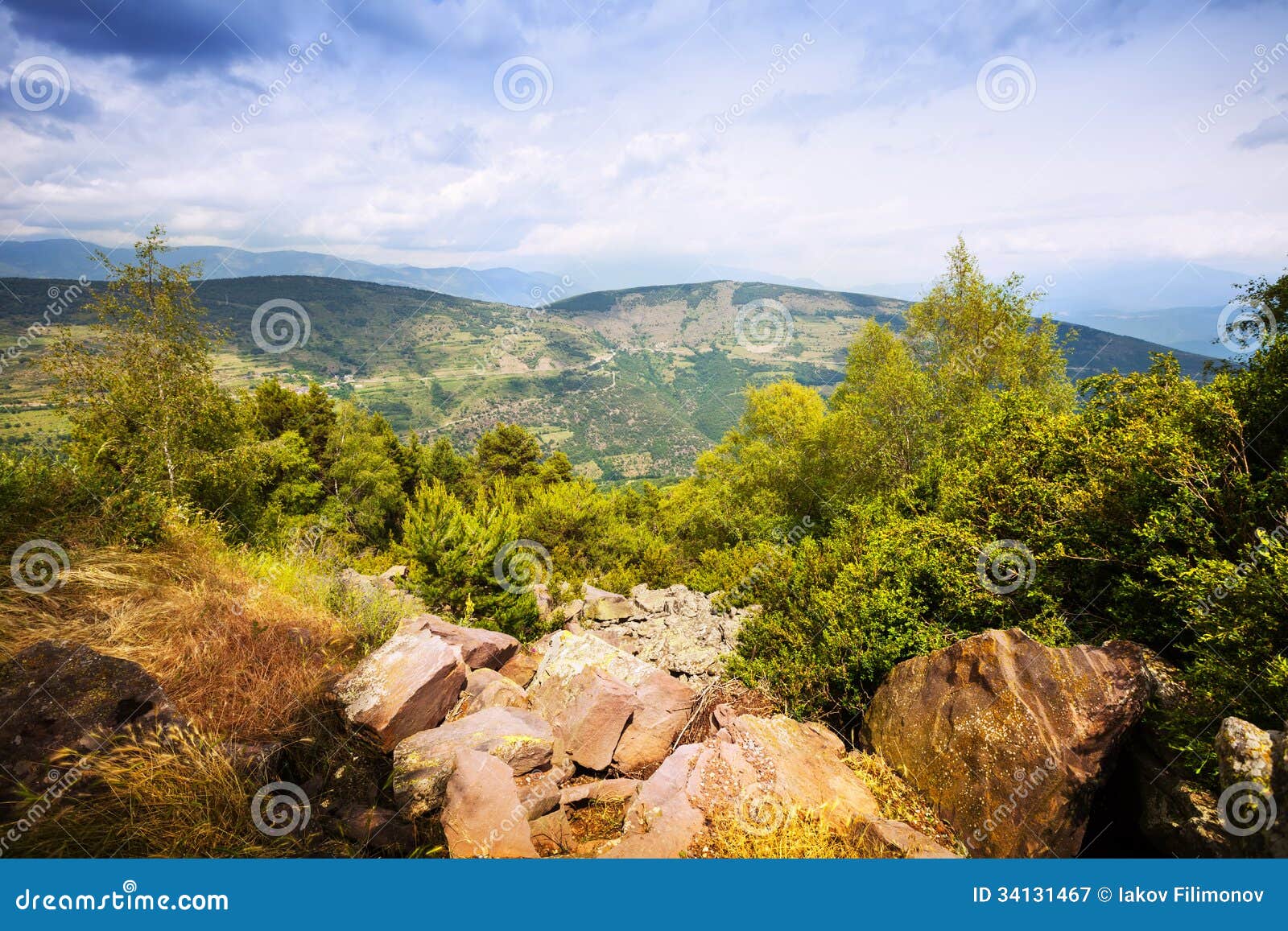 Summer View of Pyrenees Mountains Stock Image - Image of nature, urgell ...