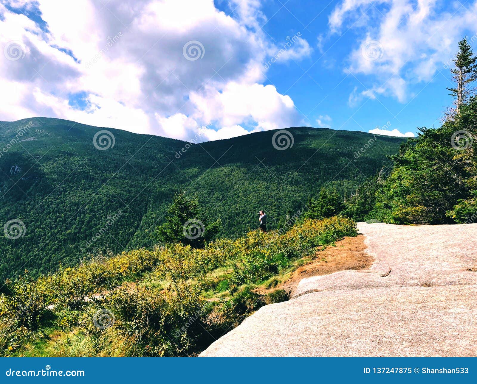 The Summer View from the Top of the Mount Willard Stock Image - Image ...