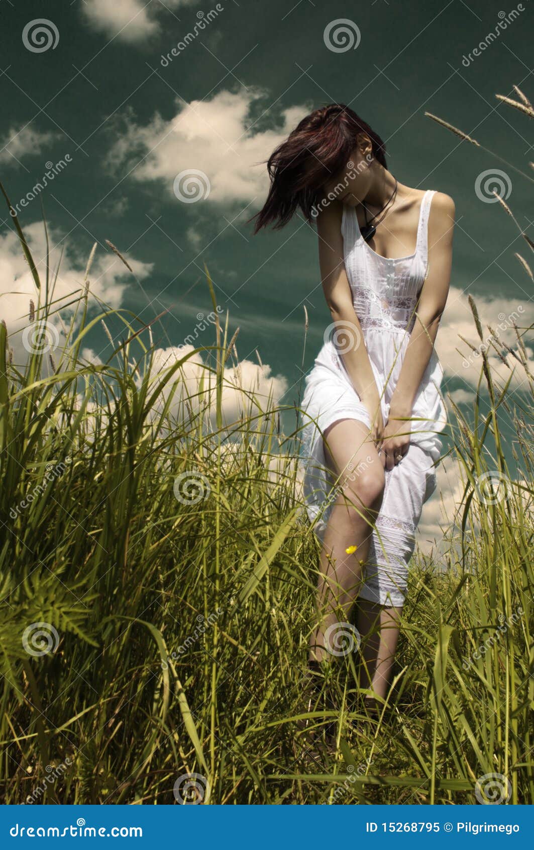 Summer walk stock image. Image of freshness, sunny, blue - 15268795