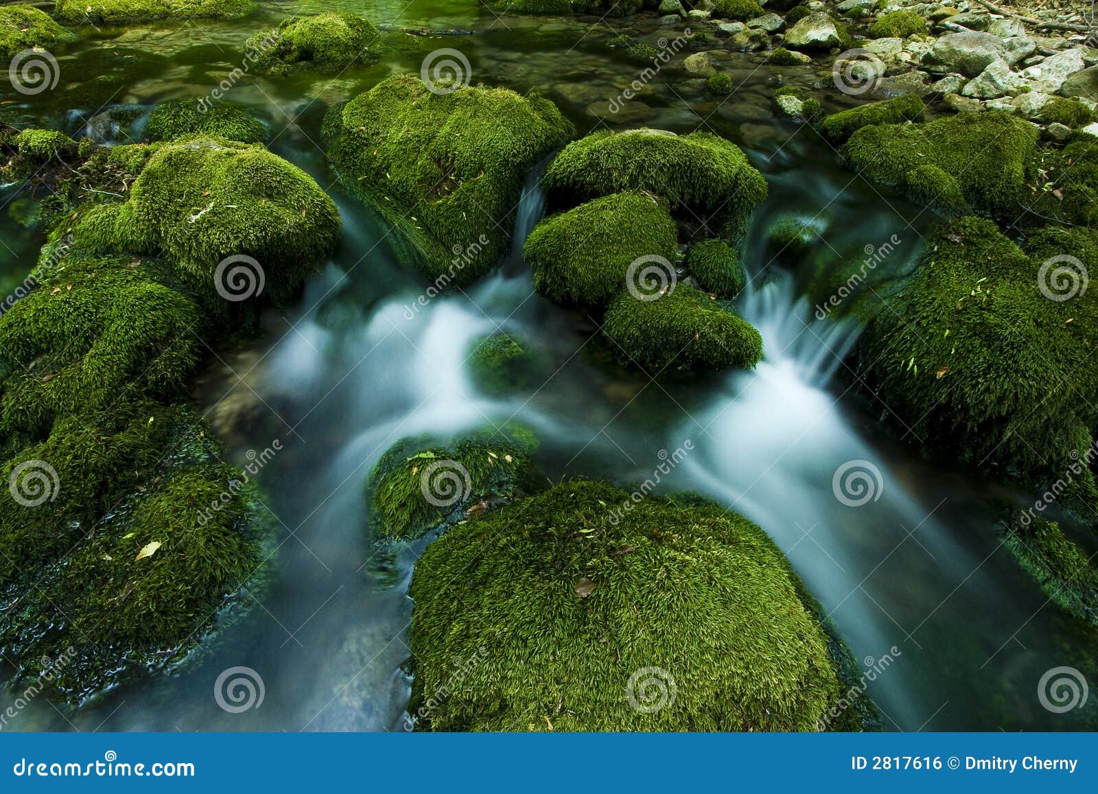 Summer Waterfall in Tiny River Stock Photo - Image of scenery, flood ...