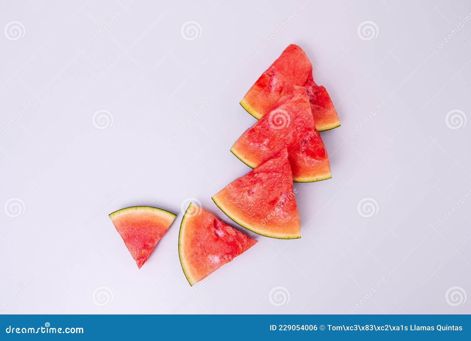 Summer Watermelon Chunks with Seedless Red Meat Stock Photo - Image of ...