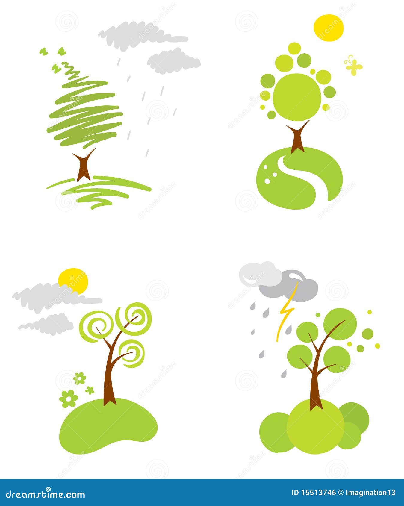 Summer weather stock vector. Illustration of object, nature - 15513746