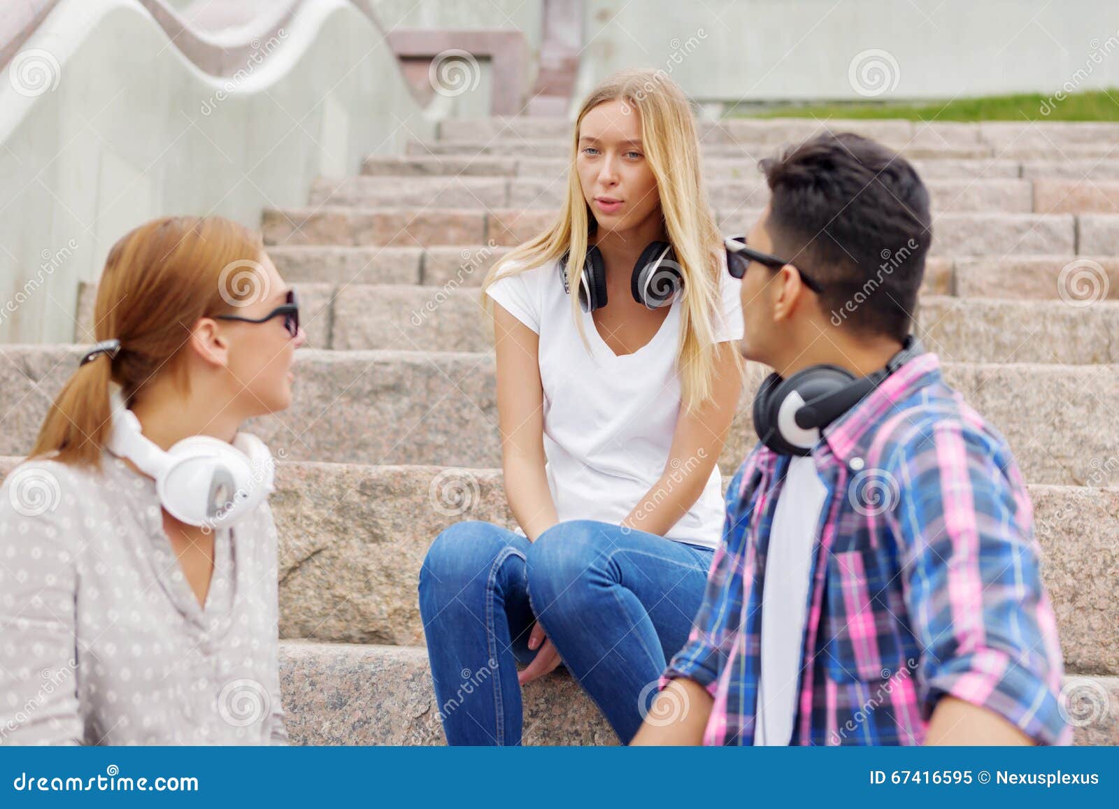 Summer Weekend with Friends Stock Image - Image of facial, bank: 67416595