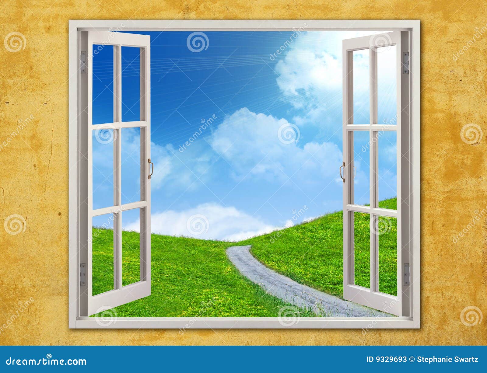 Summer window stock illustration. Illustration of light - 9329693