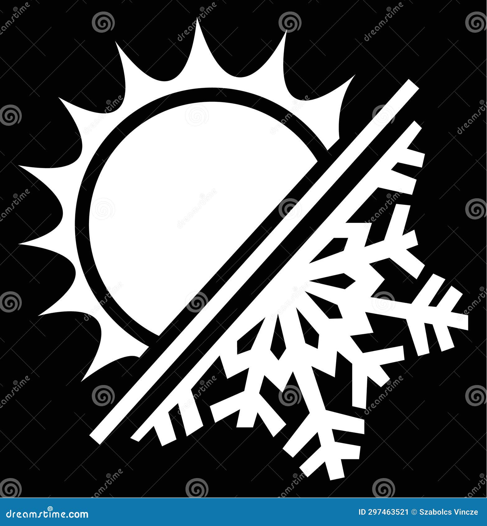 Summer and winter icon stock vector. Illustration of colors - 297463521