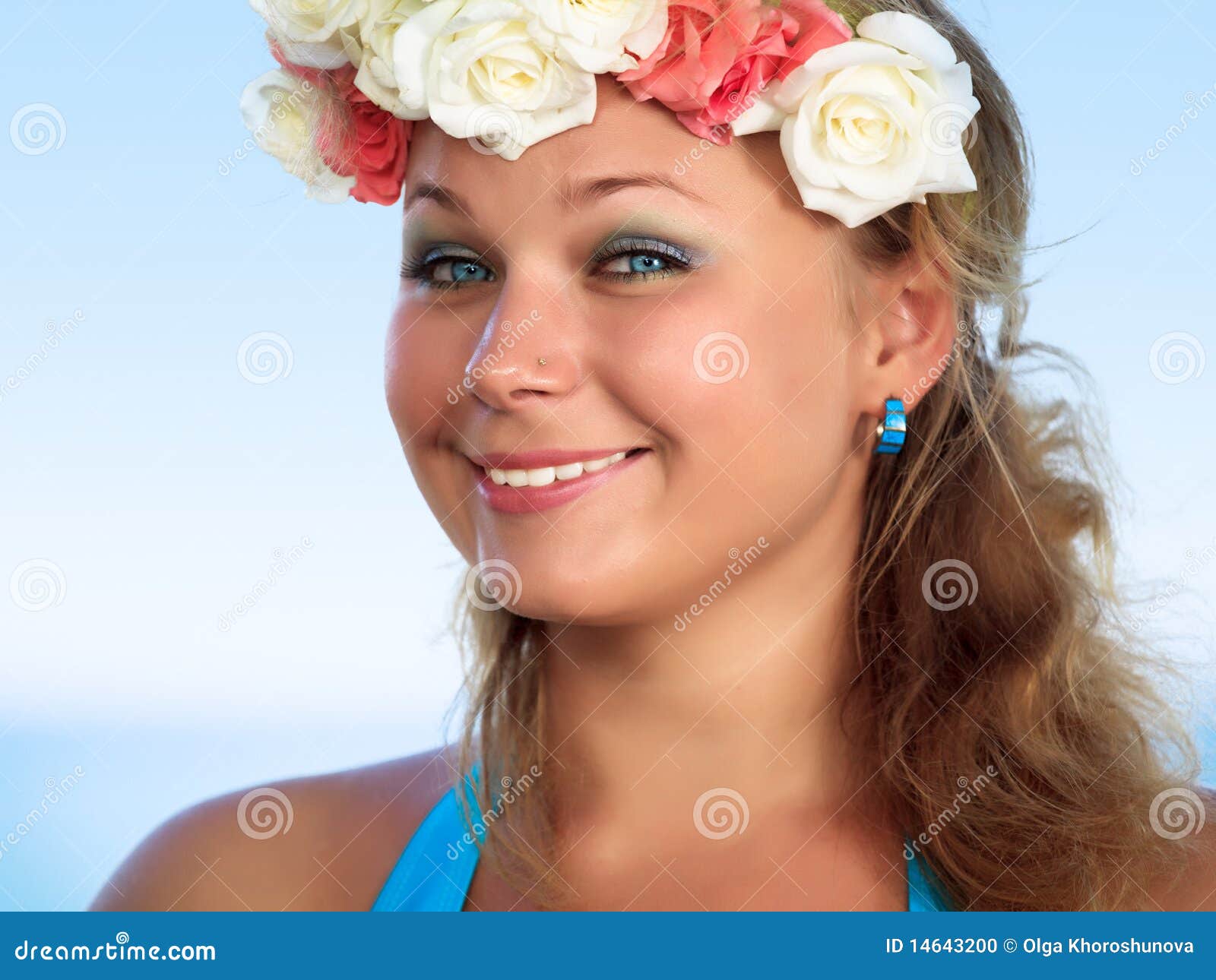 Summer woman stock photo. Image of blossoms, leisure - 14643200
