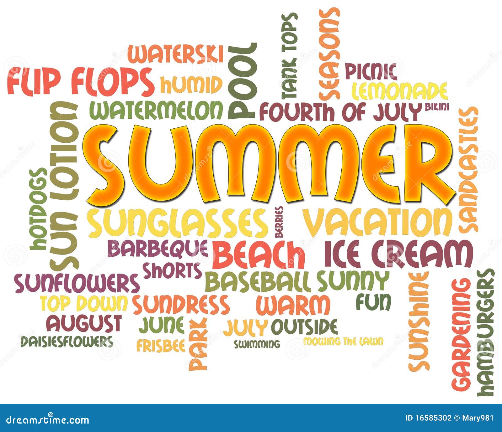 Summertime Words Sayings