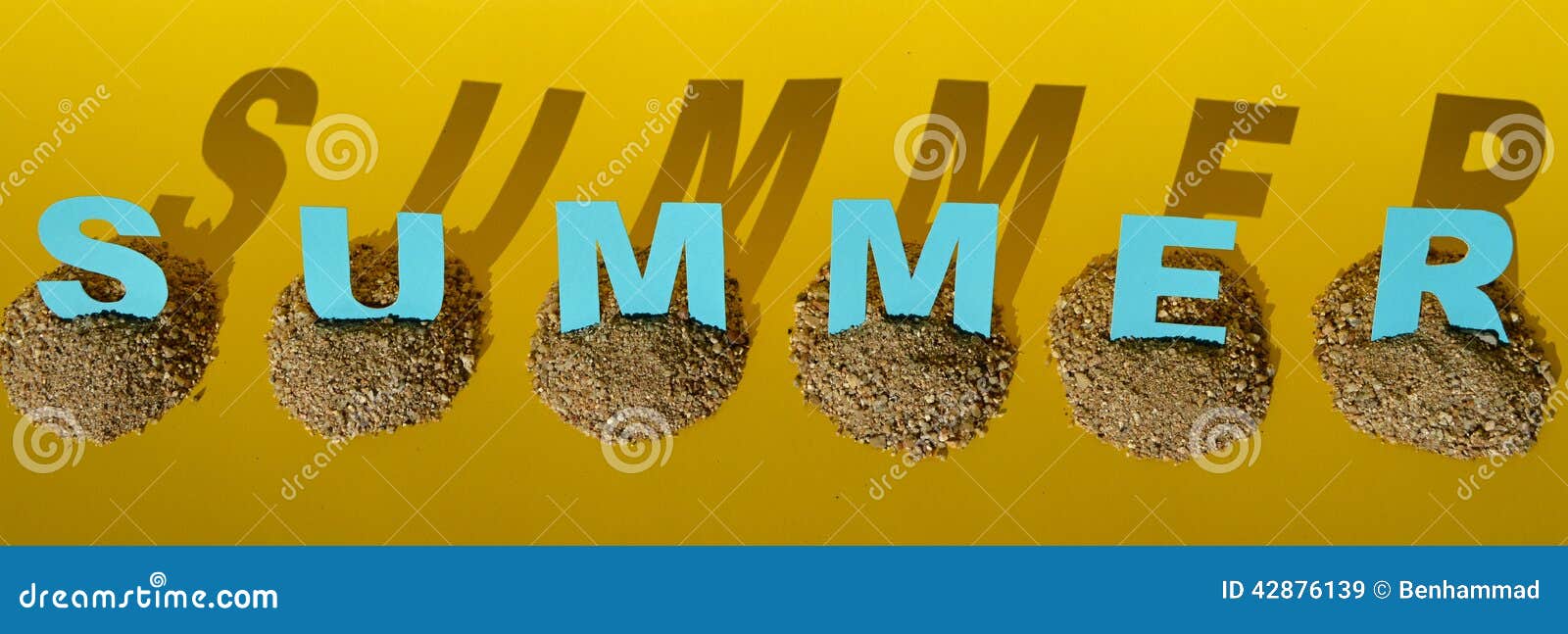 Summer writing stock image. Image of summer, blue, yellow - 42876139