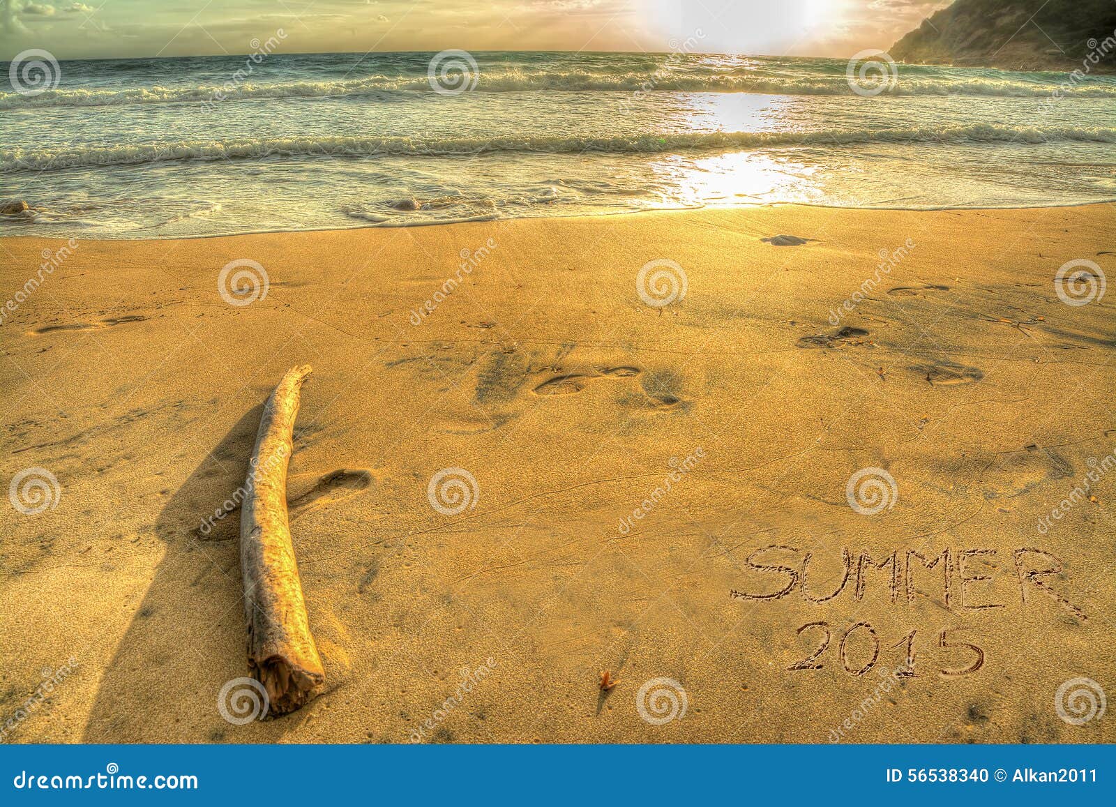 Summer 2015 Writing at Sunset Stock Photo - Image of scene, season ...