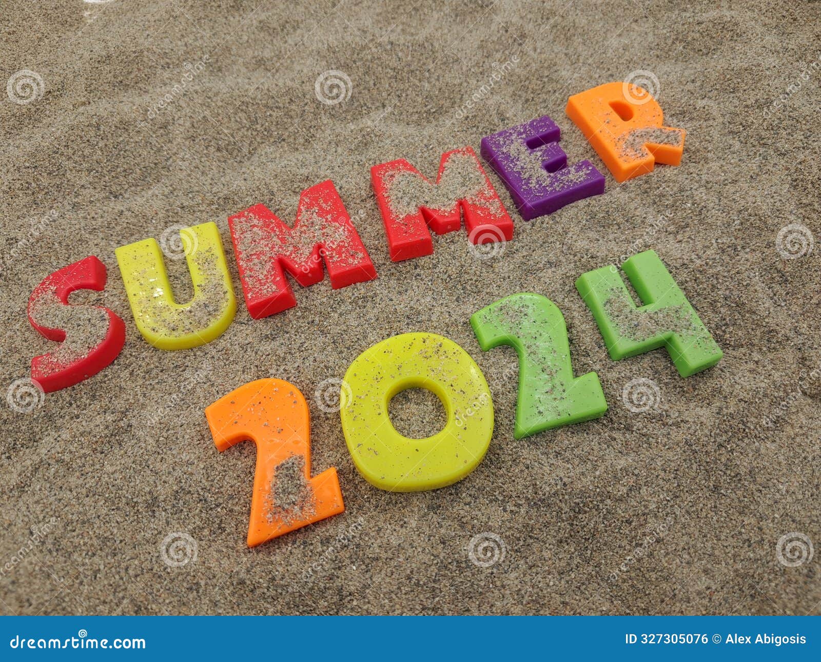 Summer 2024 Written in Sand at the Beach Stock Photo - Image of sand ...