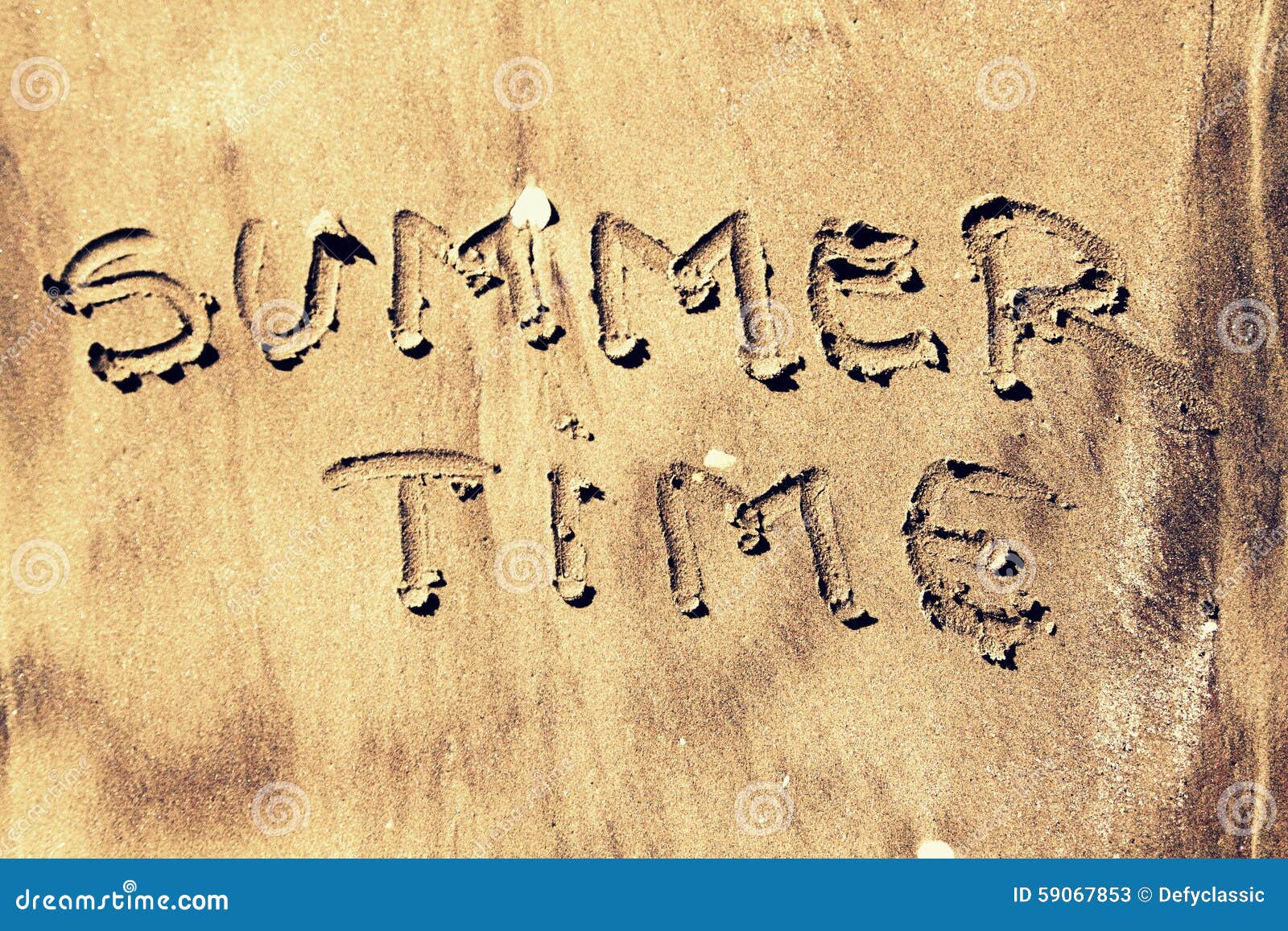 Summer Written in Sand stock image. Image of gold, colorful - 59067853