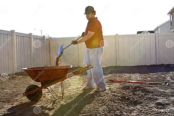 Summer Yard Work stock photo. Image of heat, clearing - 9122010