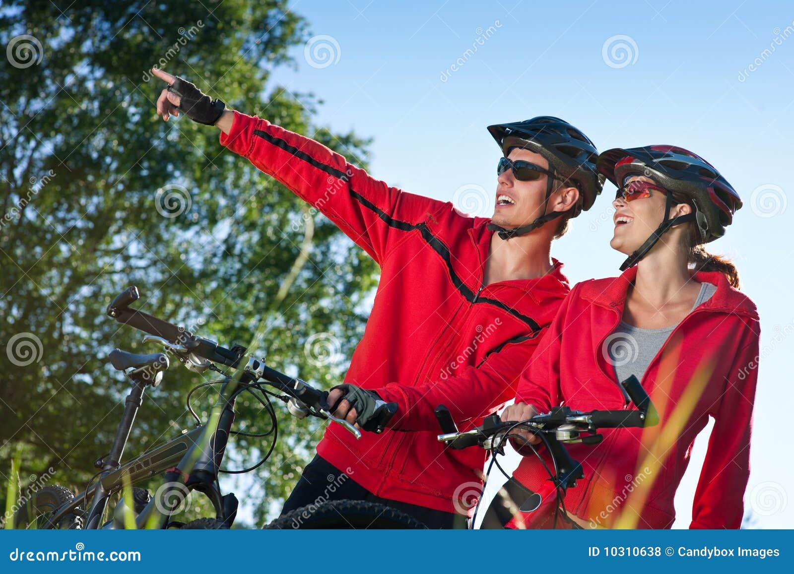 Summer - Young Sportive Couple in Meadow Stock Photo - Image of adult ...