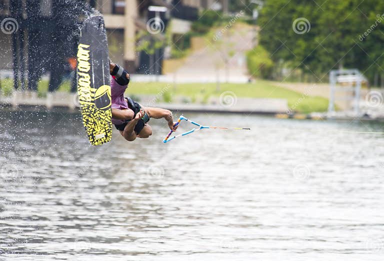 Summersault Wakeboarder editorial image. Image of leisure - 10315635