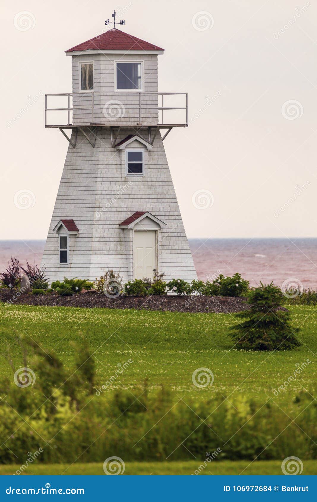 Summerside Outer Range Rear Lighthouse on Prince Edward Island Stock ...