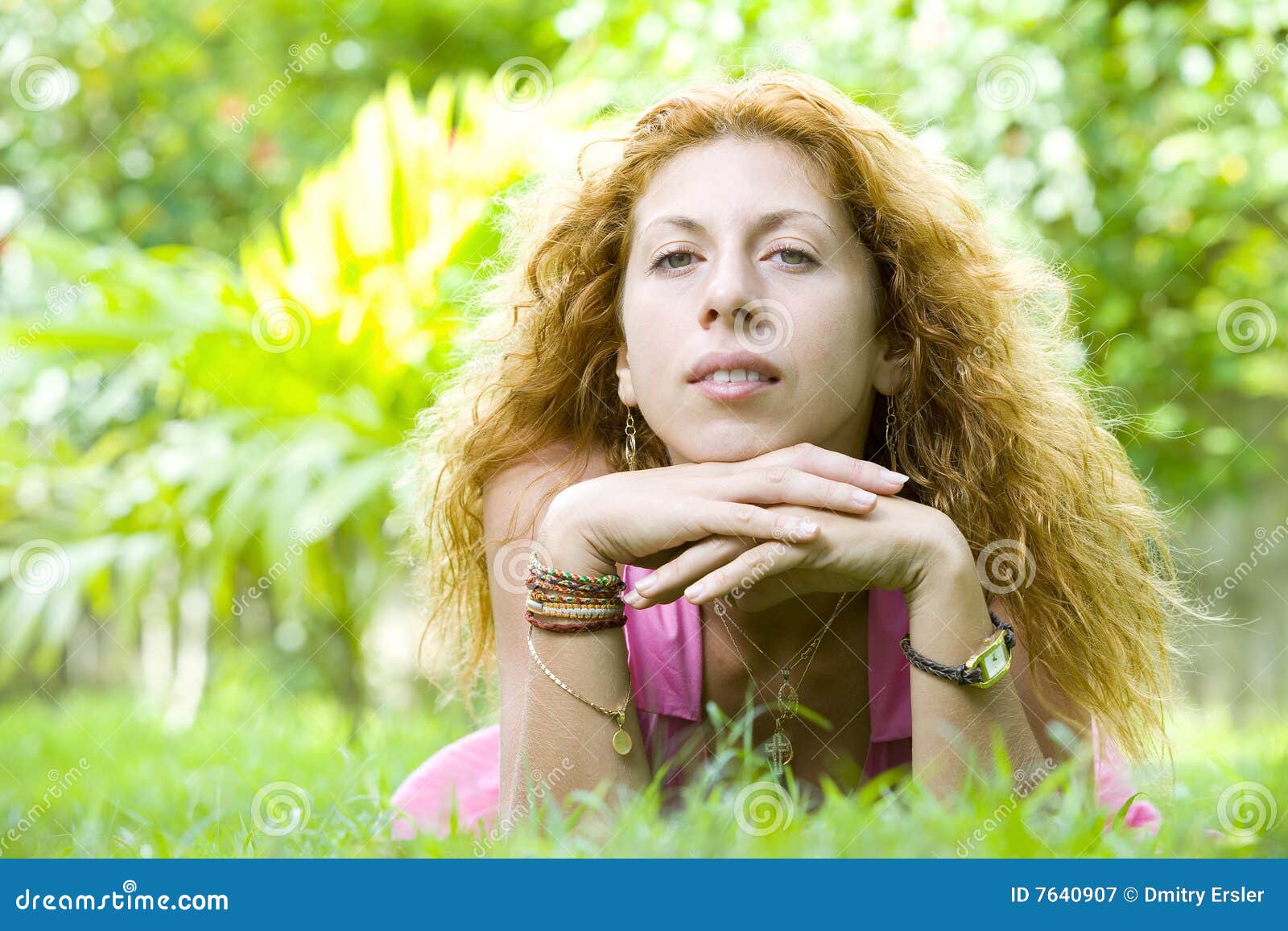 Summertime stock image. Image of blue, beautiful, girl - 7640907