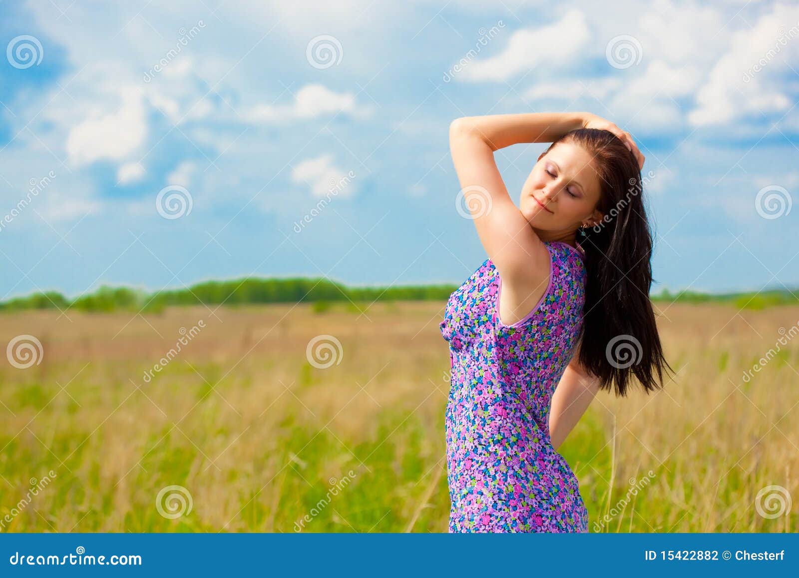 Summertime beauty stock photo. Image of happy, blue, freedom - 15422882