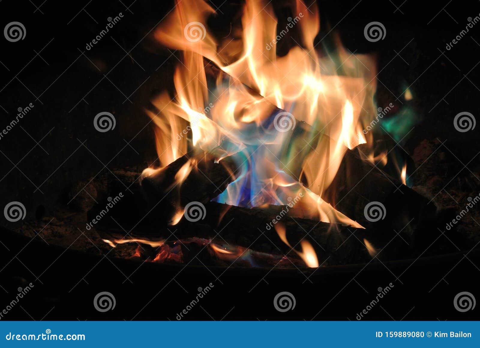 Campfire summer stock photo. Image of elements, great - 159889080