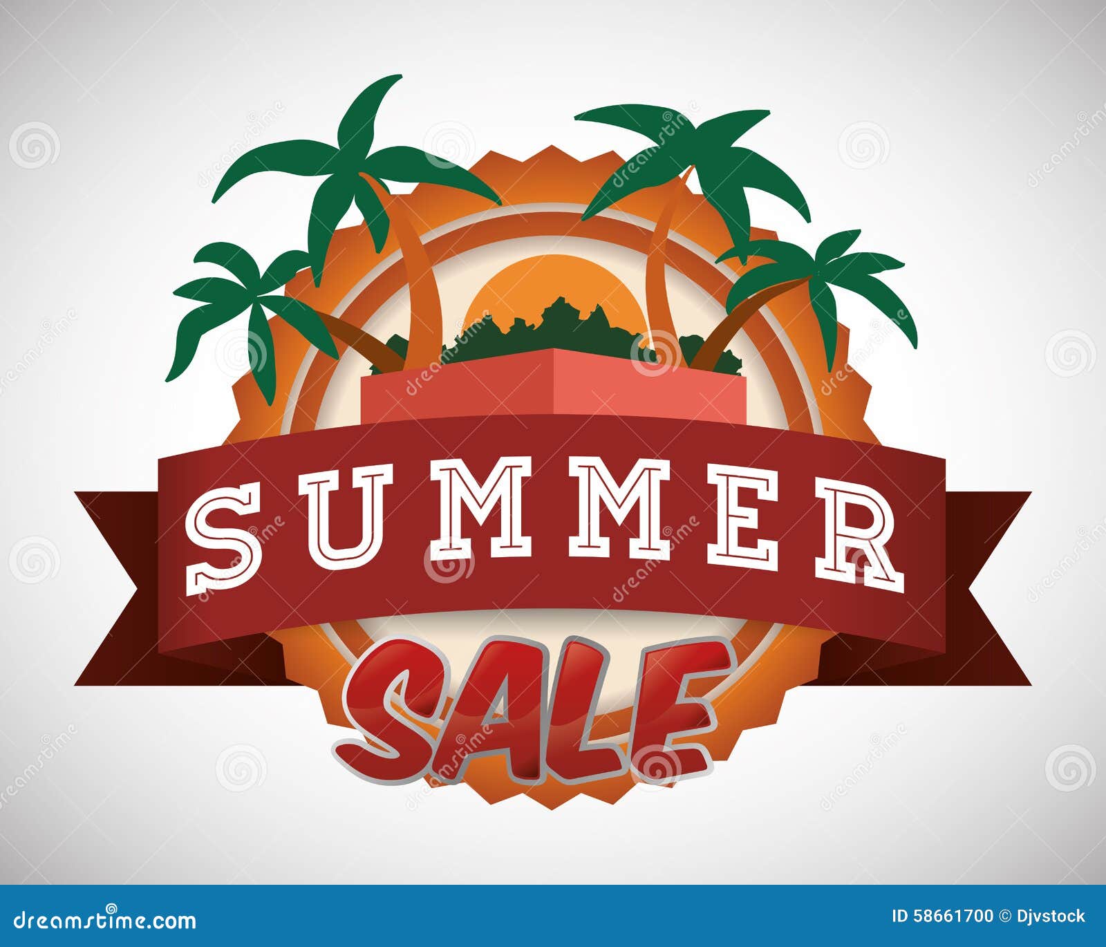 Summertime design stock vector. Illustration of relaxation - 58661700