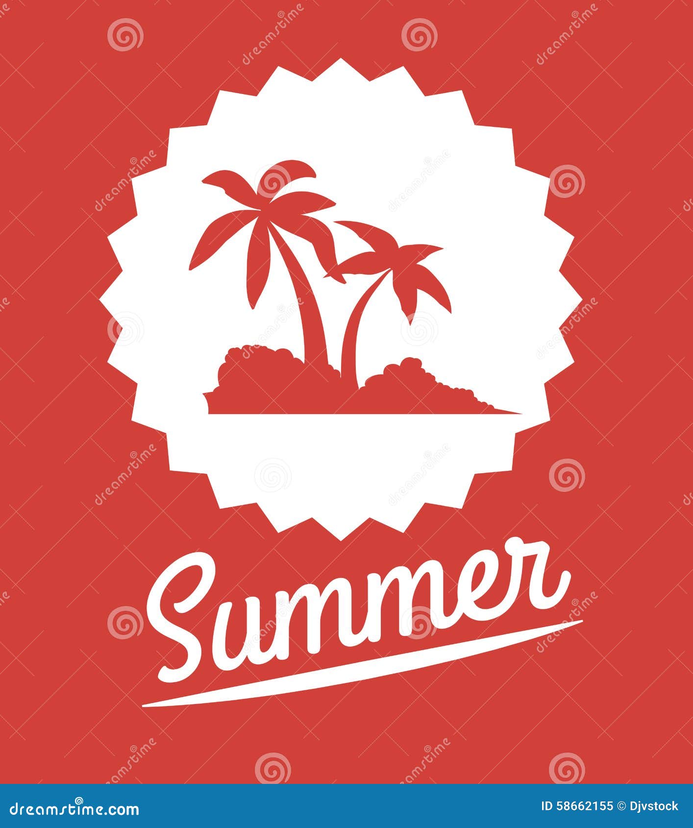 Summertime design stock vector. Illustration of beautiful - 58662155
