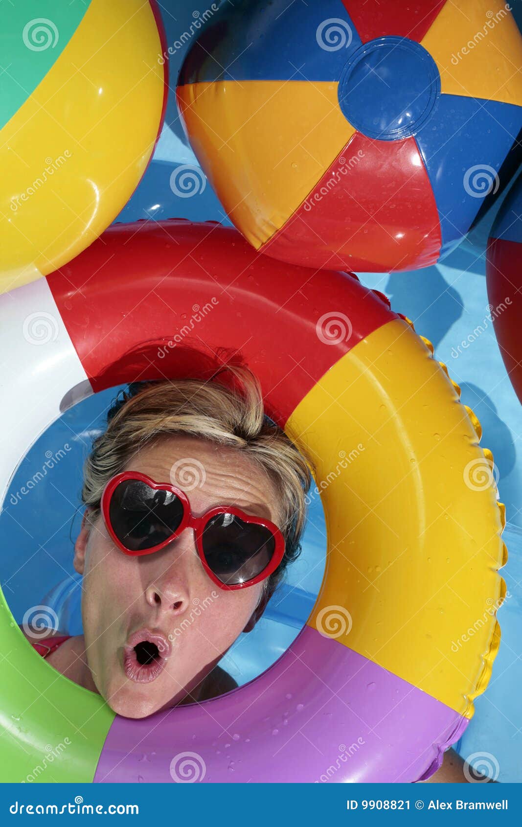 Summertime Fun stock image. Image of swim, sunbathe, blue - 9908821