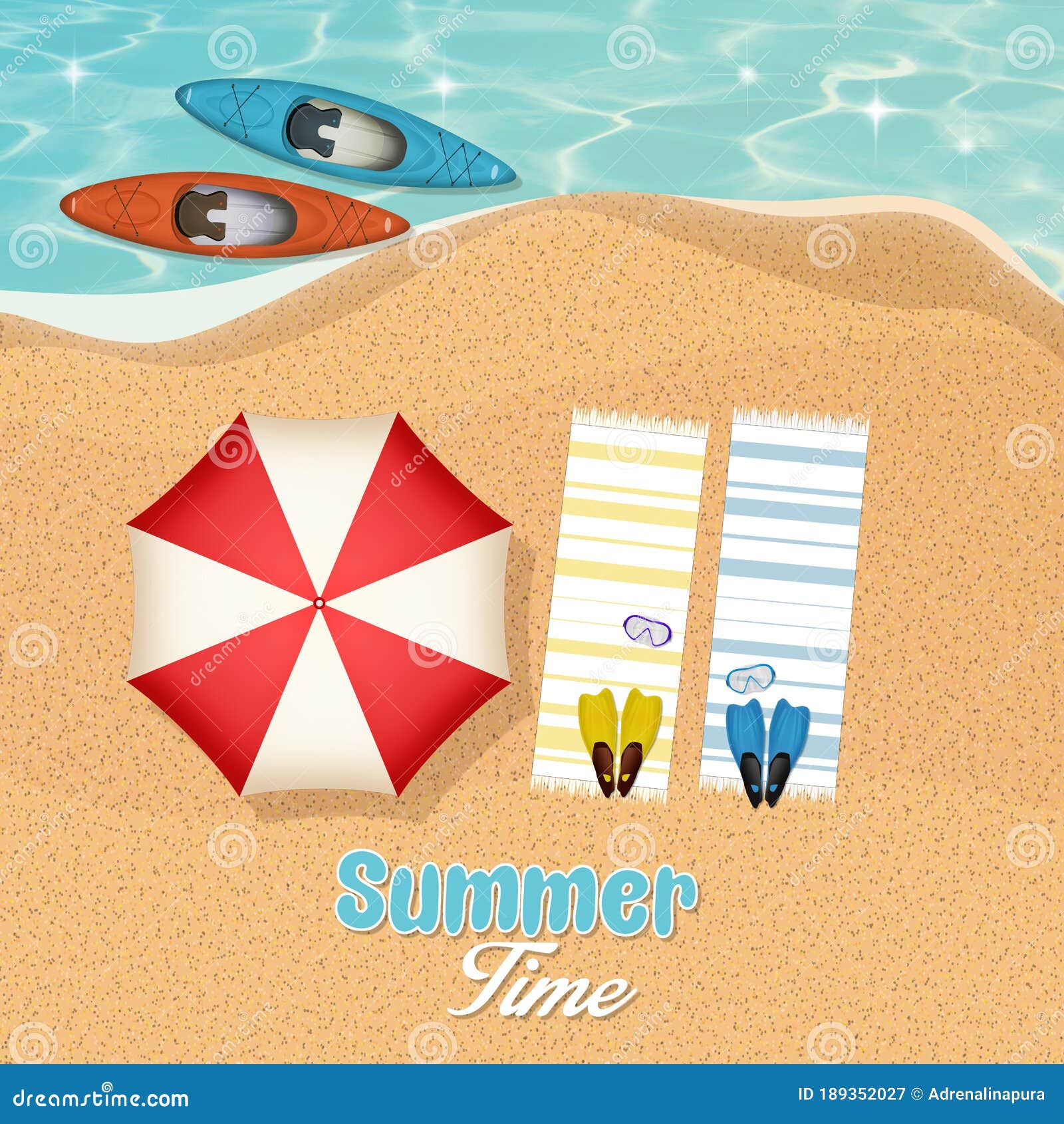 Summertime funny postcard stock image. Image of funny - 189352027