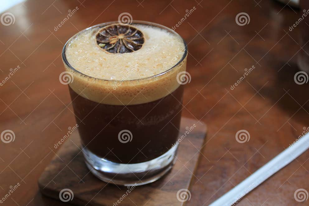 Summertime Mocktail in a Small Mug Stock Image - Image of caffeine ...