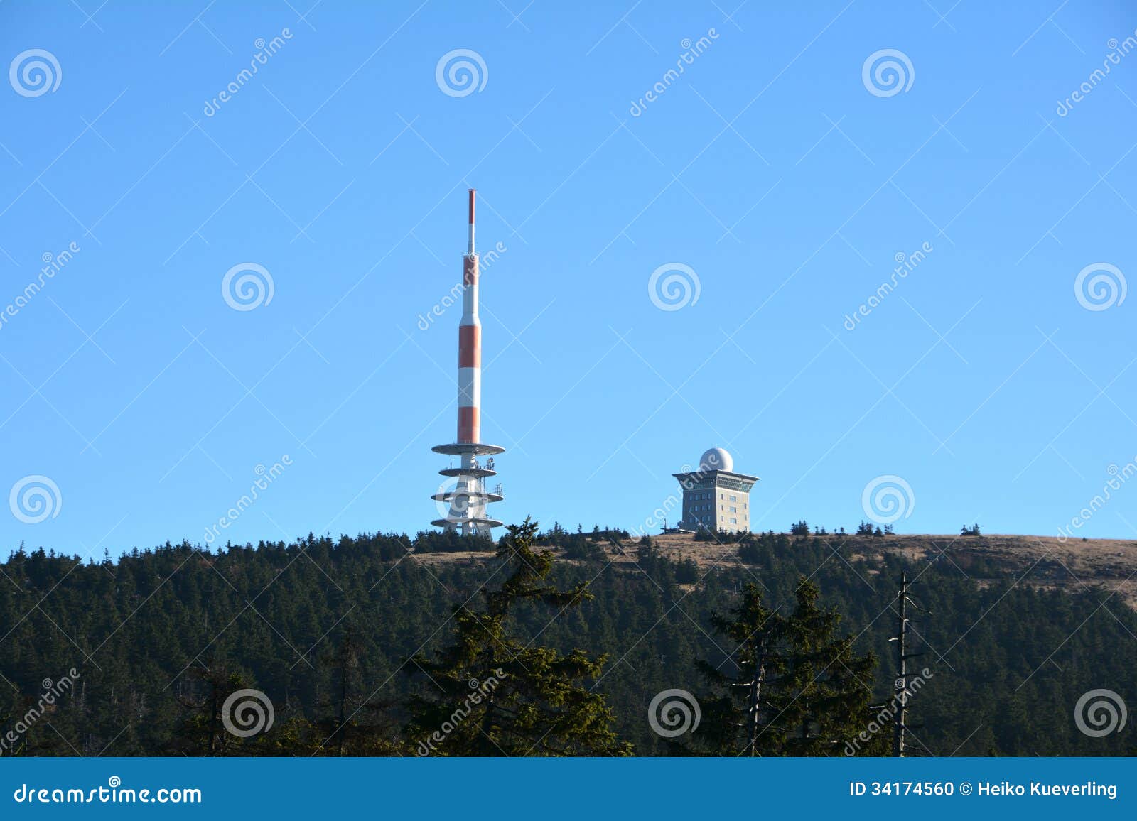 The summit of the Brocken stock photo. Image of germansharing - 34174560