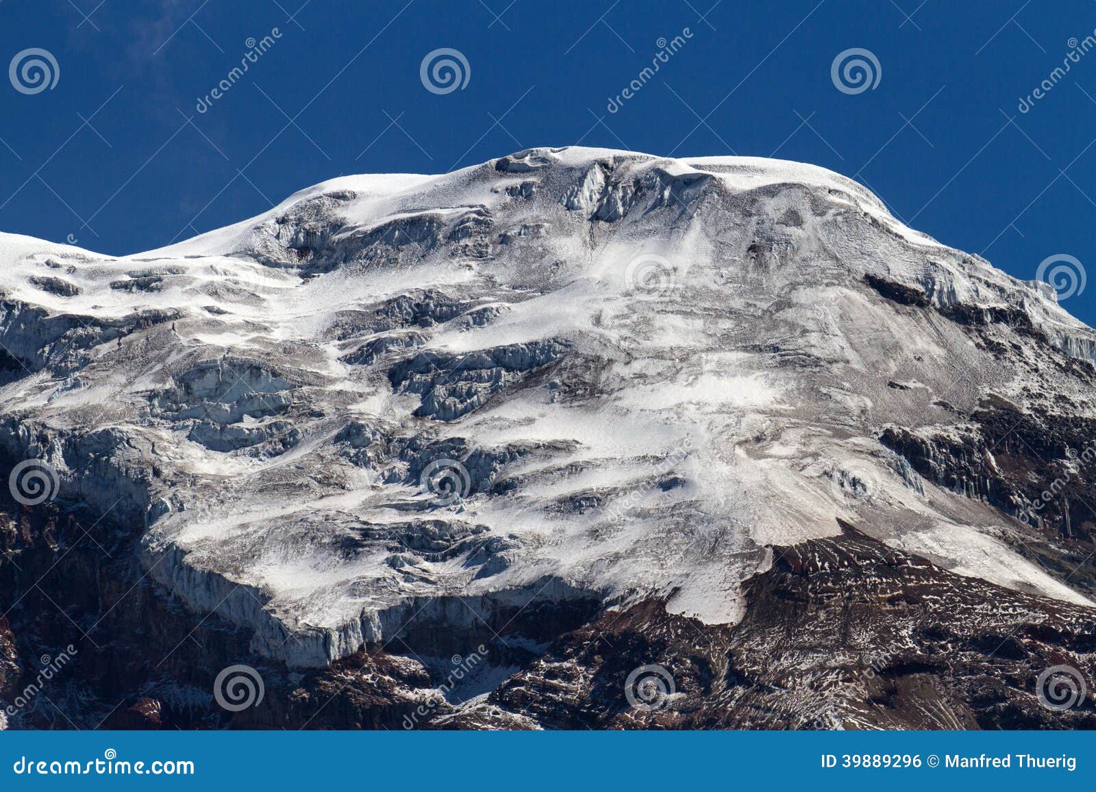 Summit of Chimborazo stock photo. Image of mountain, place - 39889296