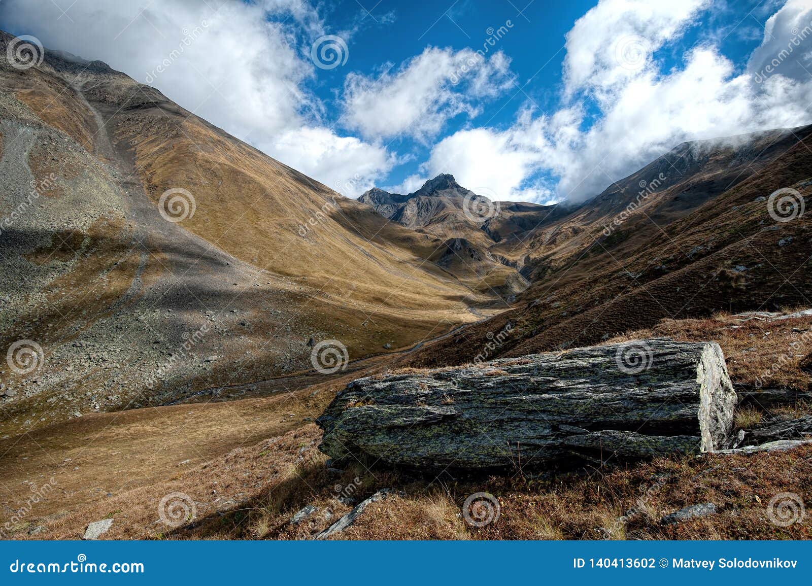 Summit in the Clouds and the Petrified Tree Stock Photo - Image of ...