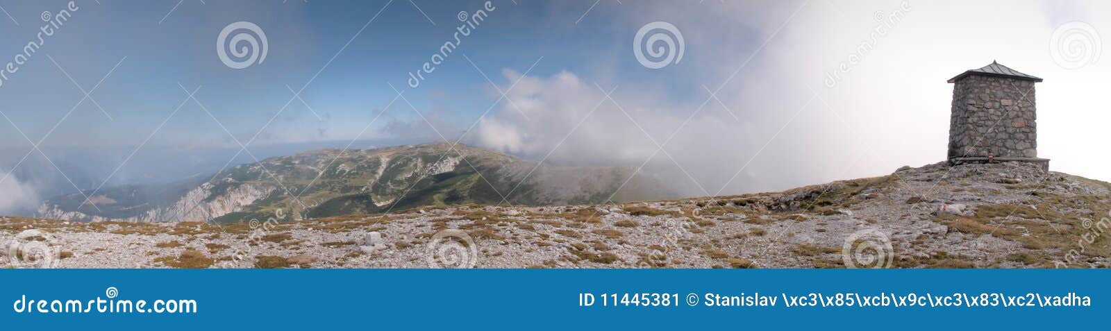 The Summit of Heukuppe in Rax Alps Stock Image - Image of overlook ...