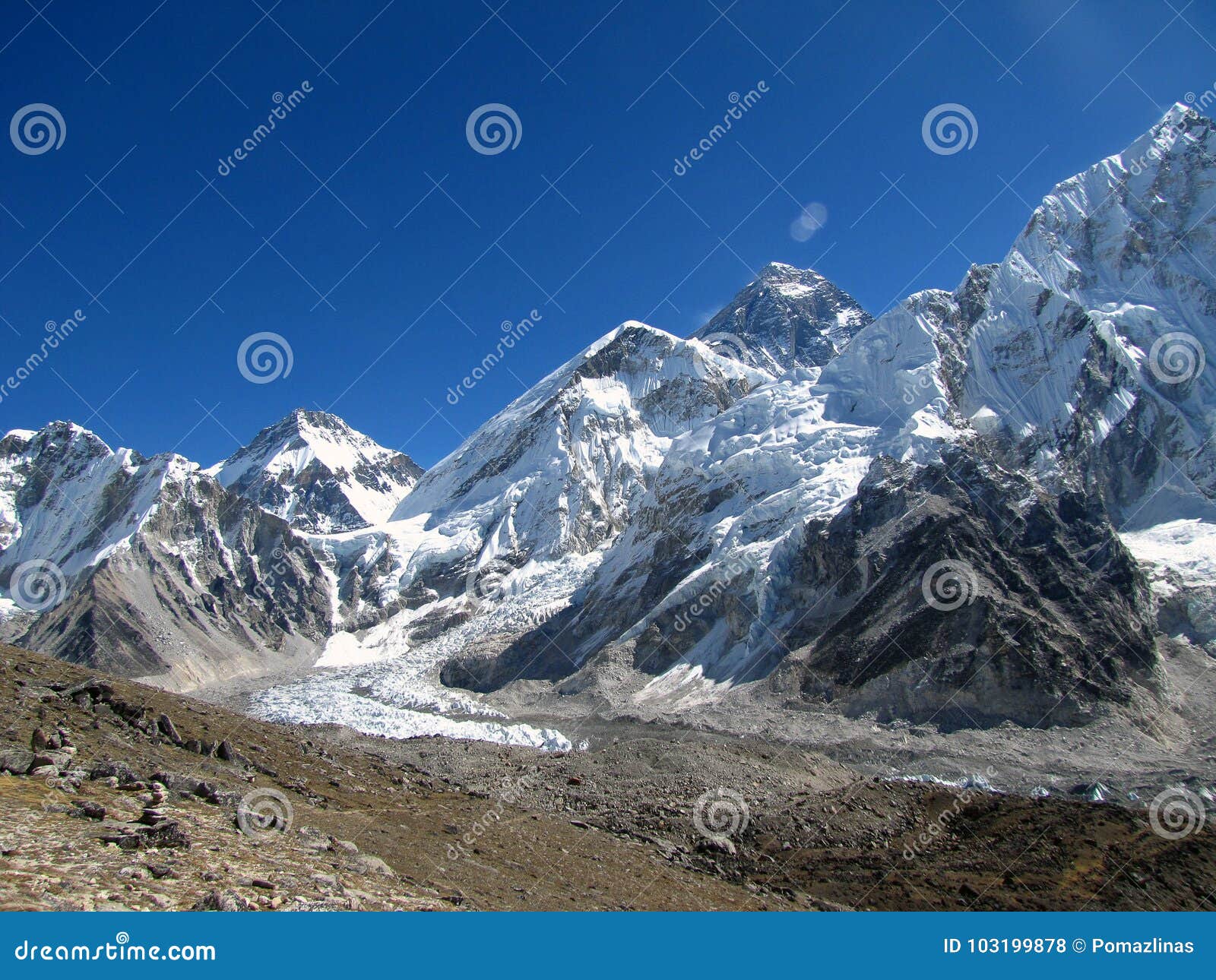 Summit of the Himalayas Mount Everest Stock Photo - Image of highest ...