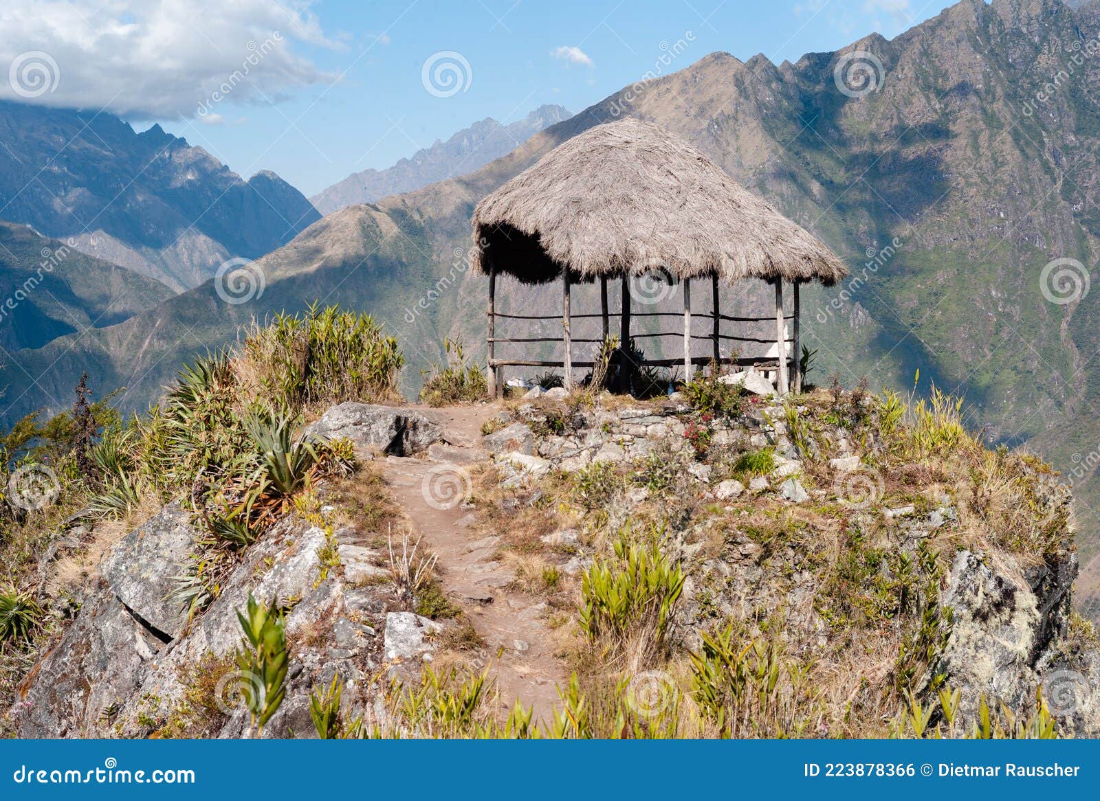 Summit Hut on Mount Machu Picchu Stock Photo - Image of rock, altitude ...