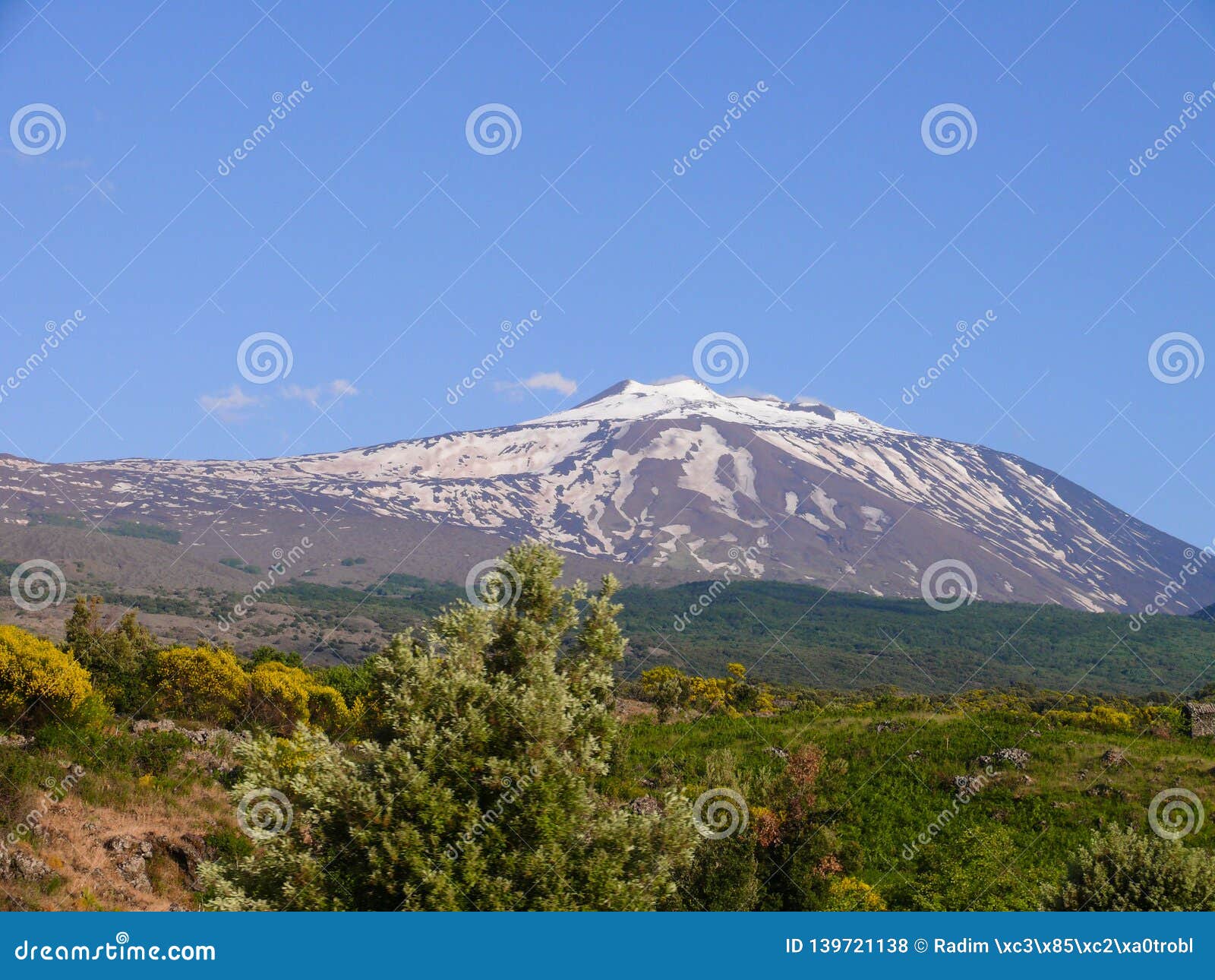 The summit of Mount Etna stock photo. Image of magmatic - 139721138