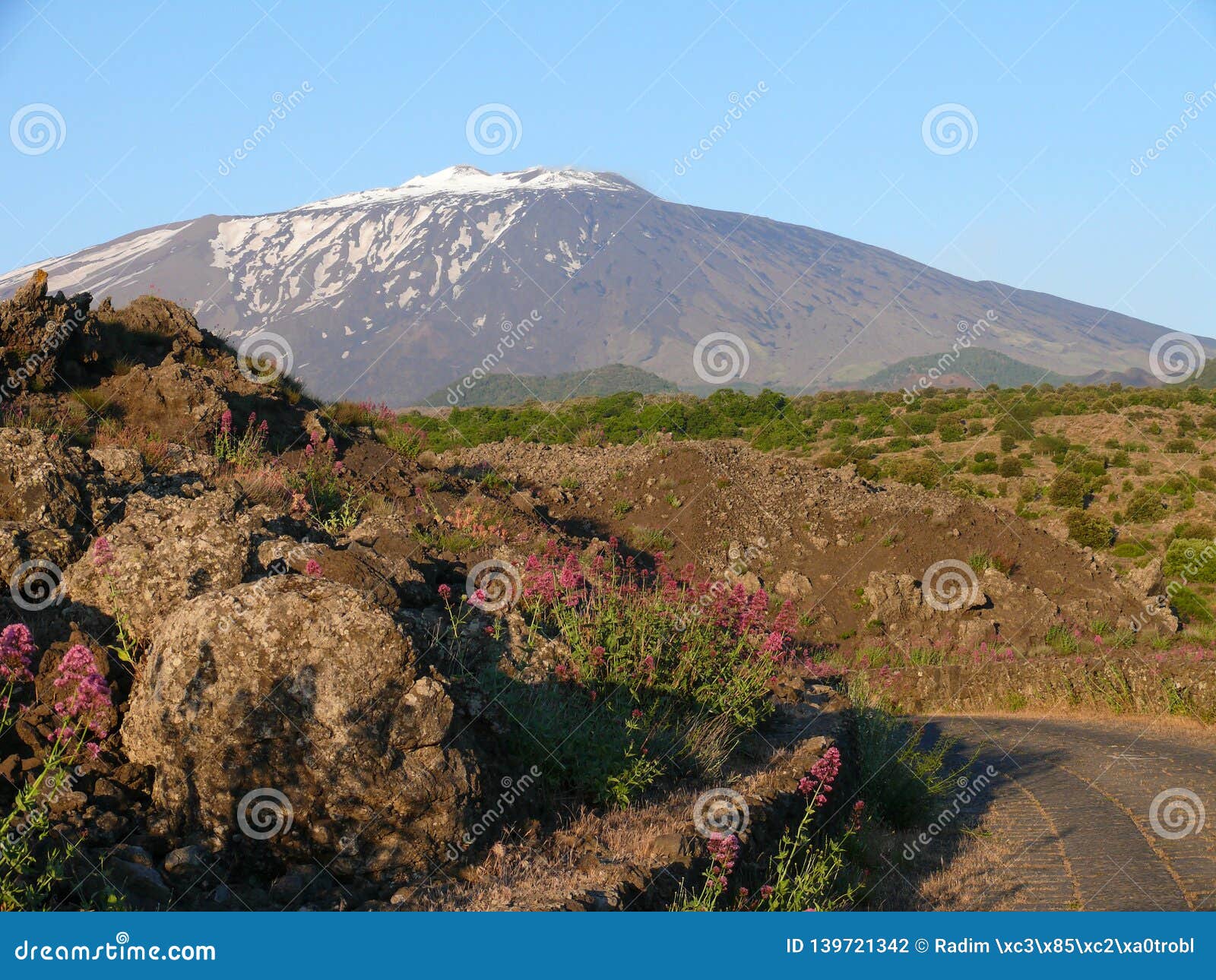 The summit of Mount Etna stock photo. Image of adventure - 139721342