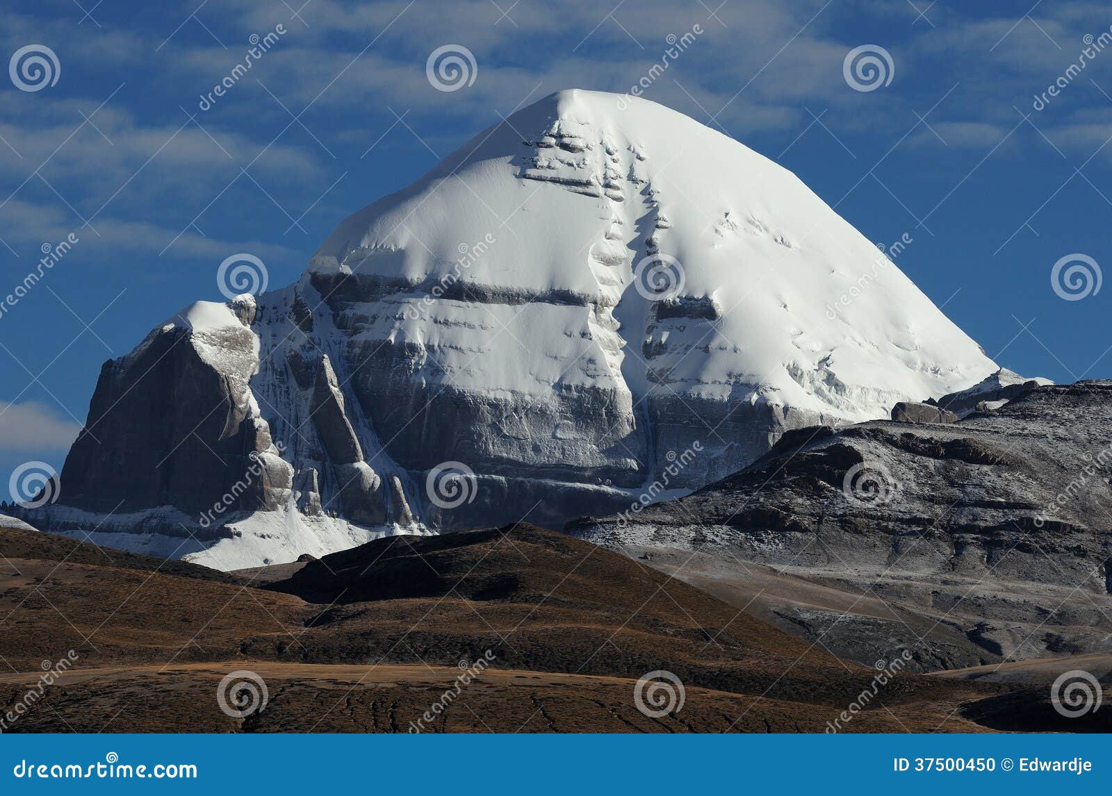 Summit Mount Kailash Tibet stock photo. Image of asia - 37500450