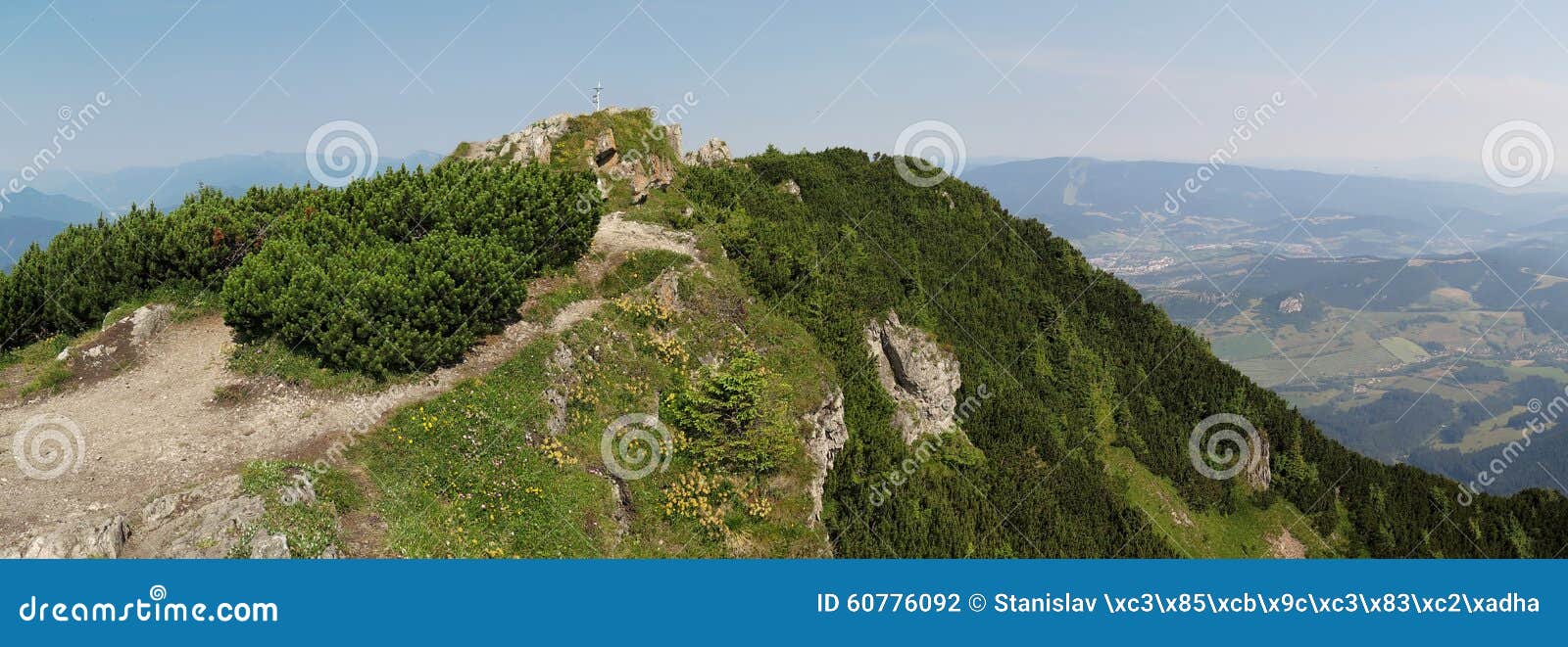 Summit of Mountain of Velky Choc Stock Photo - Image of peak, landscape ...