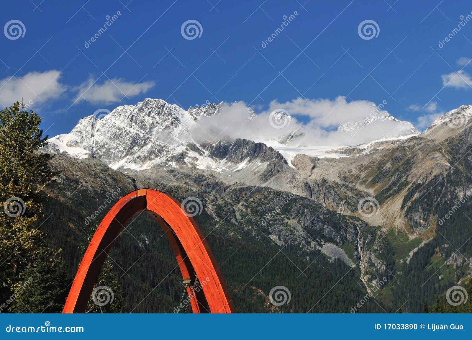 Summit of rogers pass stock photo. Image of meadow, cloud - 17033890