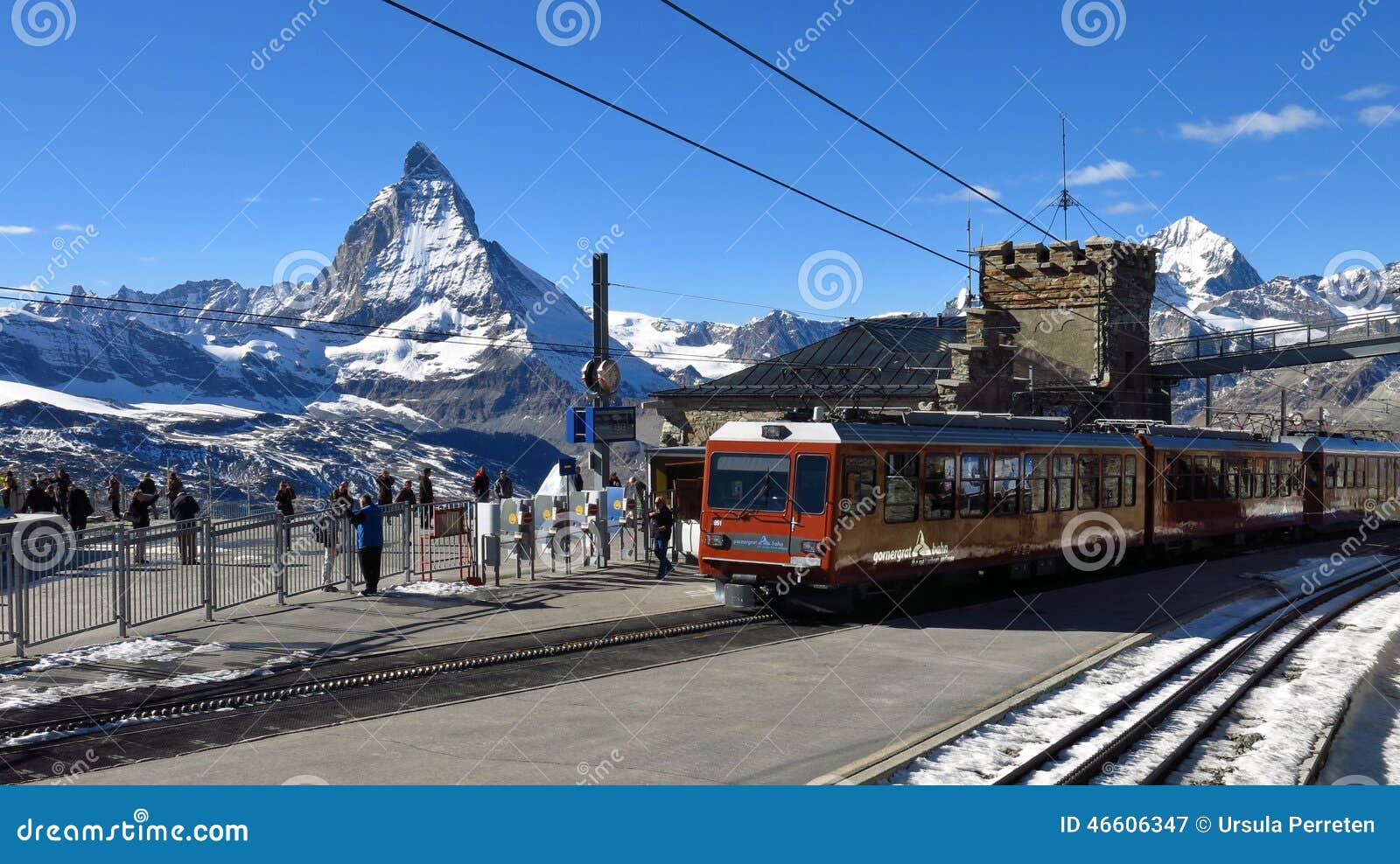 Summit Station Gornergrat and Matterhorn Editorial Photography - Image ...