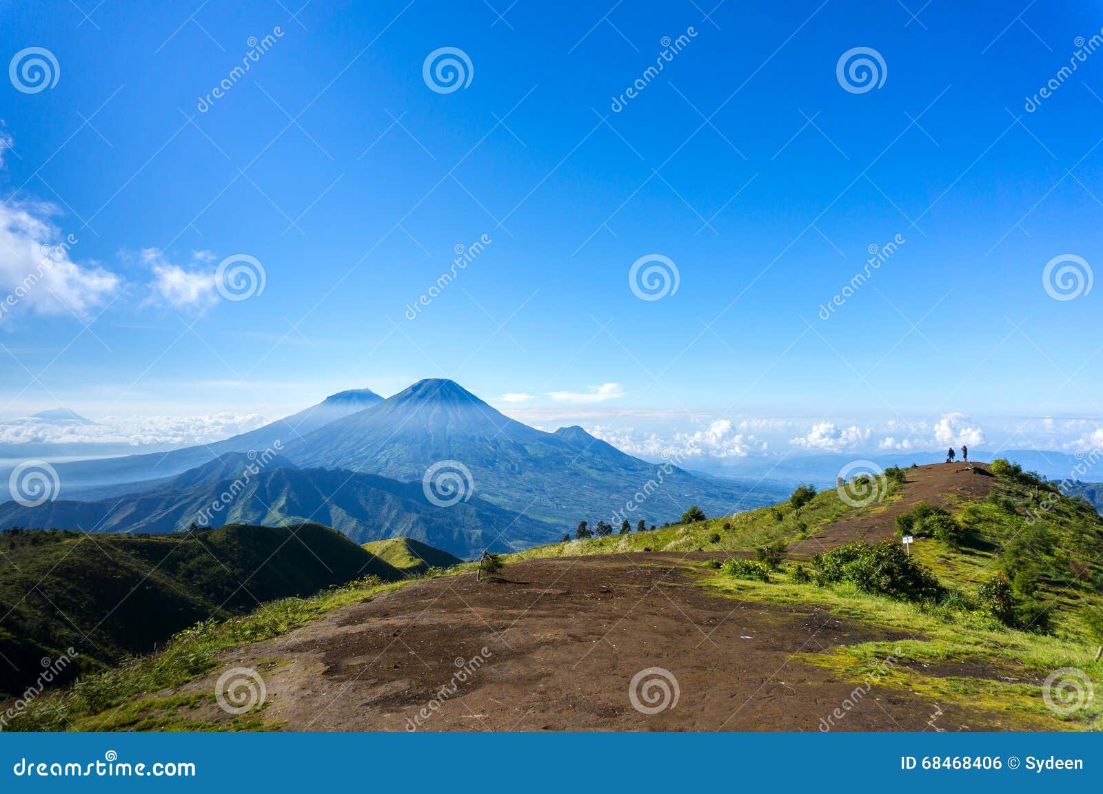 Summit View from Prau Mount Stock Photo - Image of nature, savana: 68468406