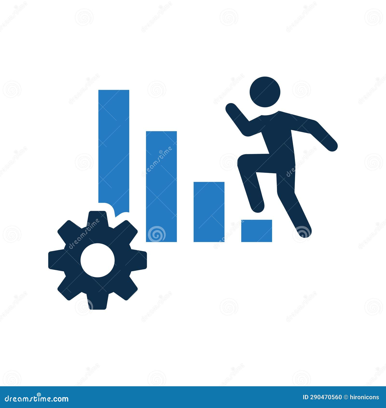 Summit Work icon stock vector. Illustration of sign - 290470560