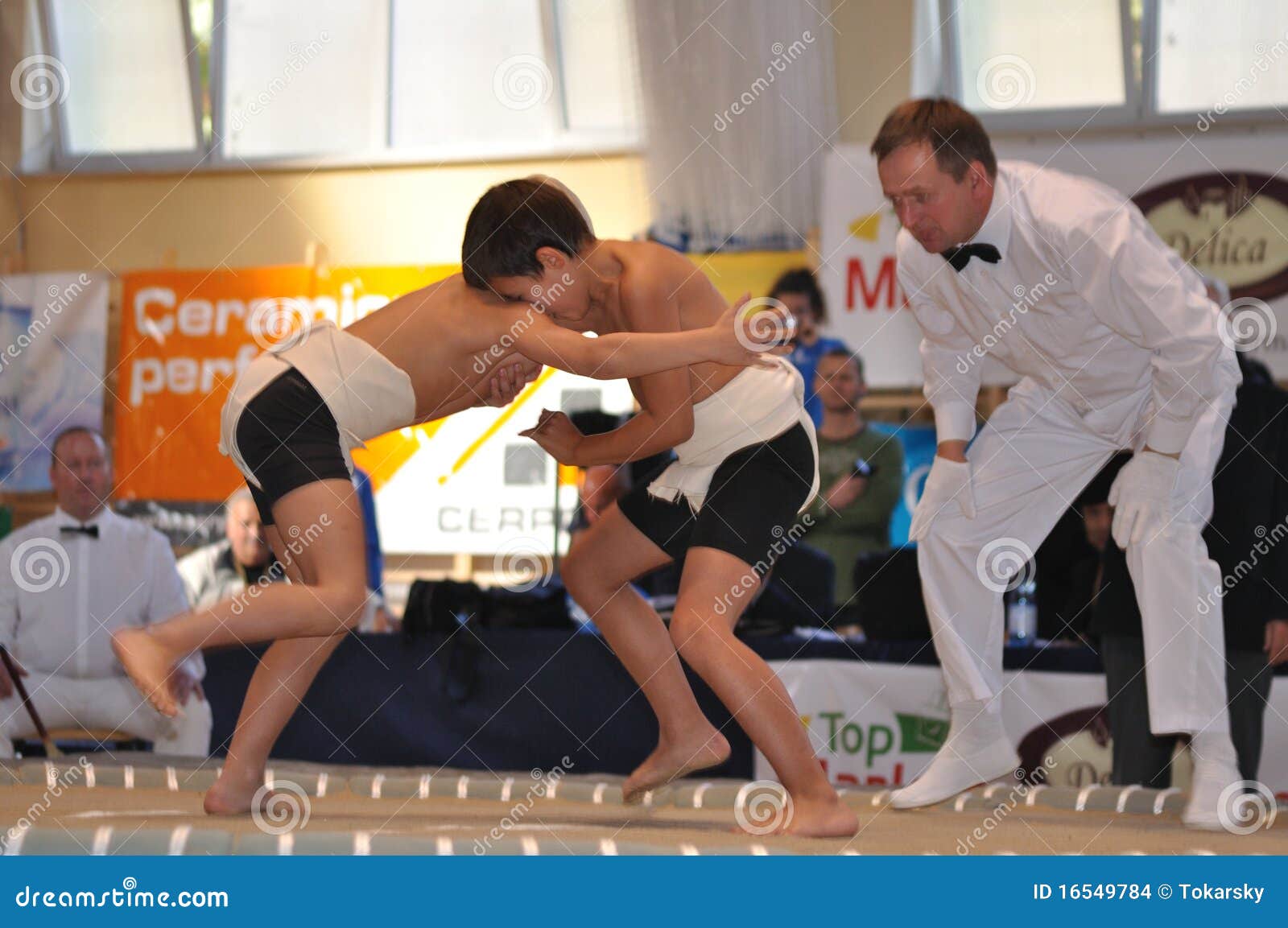 Sumo Championships editorial stock image. Image of clinch - 16549784
